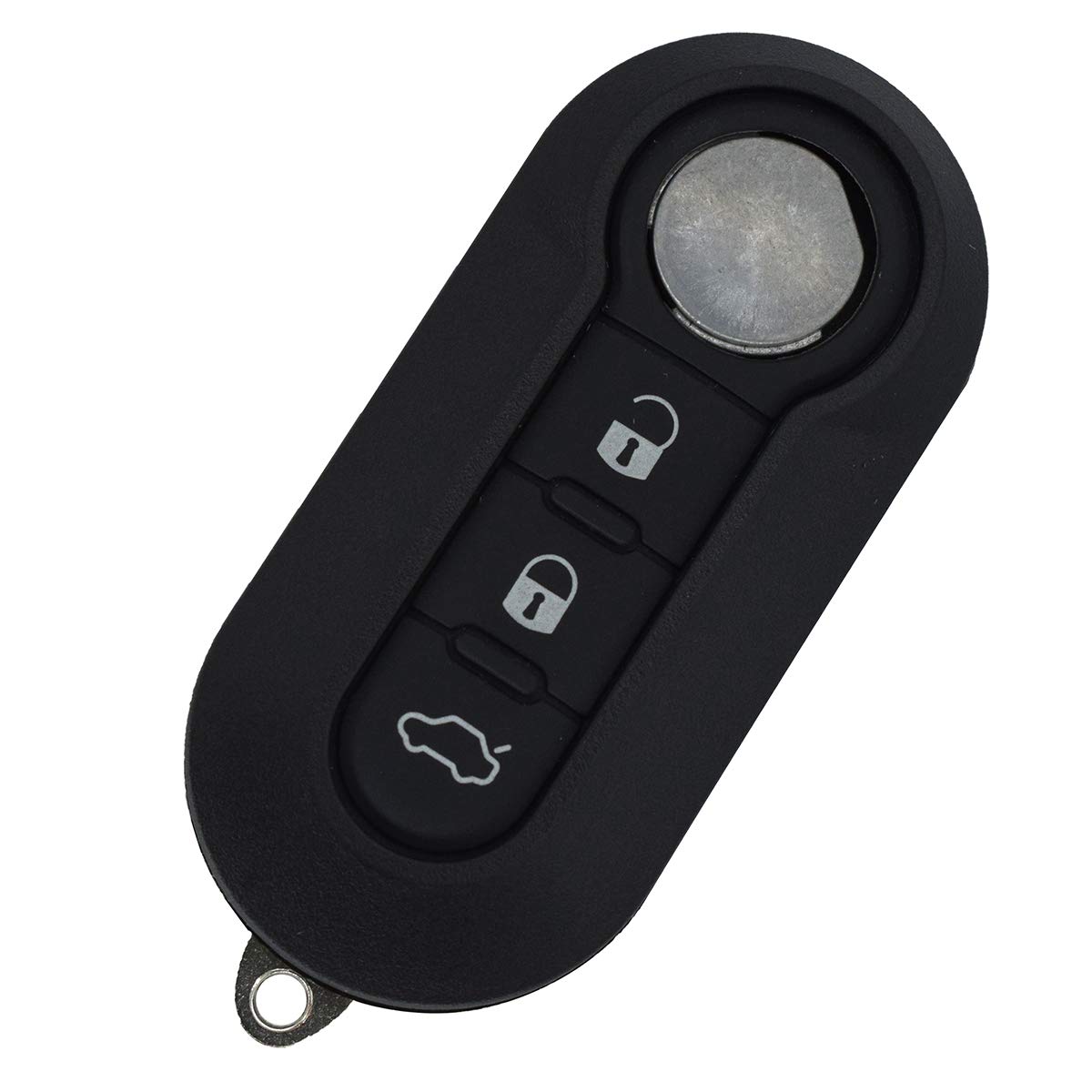AUTOXBERT 3 Button Remote Car Key Shell Fob Case for Fiat 500 Abarth Panda Punto Bravo 2 Ducato Tipo Doblo 500x 500l 500e Freemont Boxer Relay Ypsilon Delta Musa Auto Uncut Blade