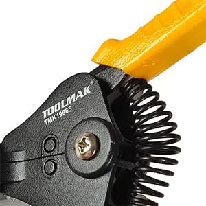Automatic Wire Stripper TOOLMAK 7 inch Wire Cutter Wire Stripper Heavy Duty Wire Stripper Tool for 8-22 AWG Wirer Electronic and Automotive Repair
