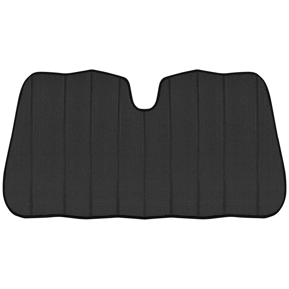 BDK-AS-2511 Front Windshield Shade-Accordion Folding Auto Sunshade for Car Truck SUV-Blocks UV Rays Sun Visor Protector-Keeps Your Vehicle Cool-57 x 27 Inch, Black Glitter