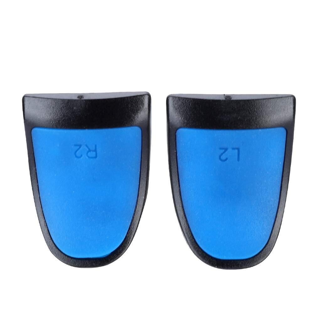 Dancal L2 R2 Controller Extenders Buttons Extension Trigger Soft Touch Extended Grips for PS4 (Blue)