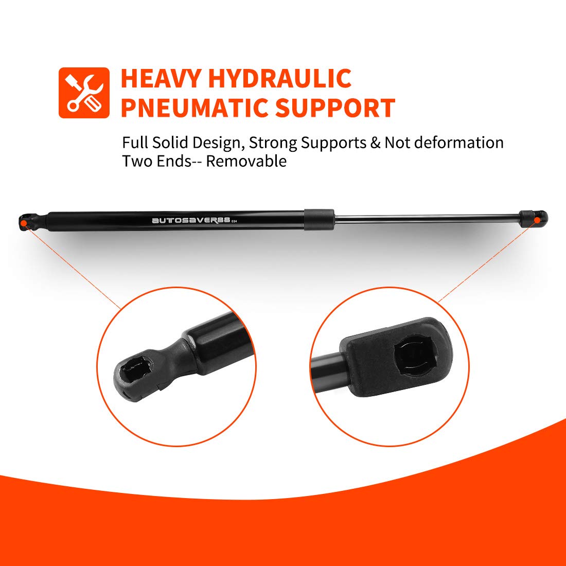 AUTOSAVER88 Liftgate Lift Support Compatible with Ford Escape 2001-2012, Mercury Mariner 2005-2012, 2008-2011 Mazda Tribute Rear Hatch Struts Tailgate Shocks Trunk Spring 2pcs