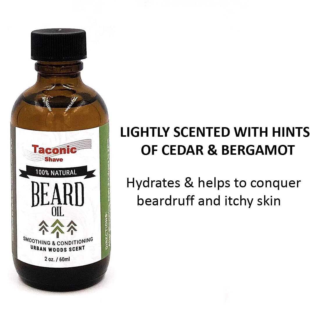 Taconic Shave Premium All Natural Beard Oil - 2 Ounce bottle (Urban Woods)