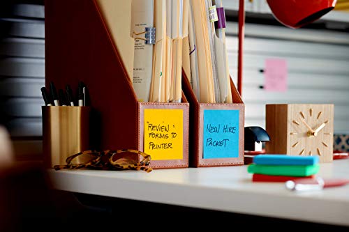 Post-it Super Sticky Notes, 3x3 in, 12 Pads, 2x the Sticking Power, Assorted Bright Colors, Recyclable (654-15SSMULTI2)