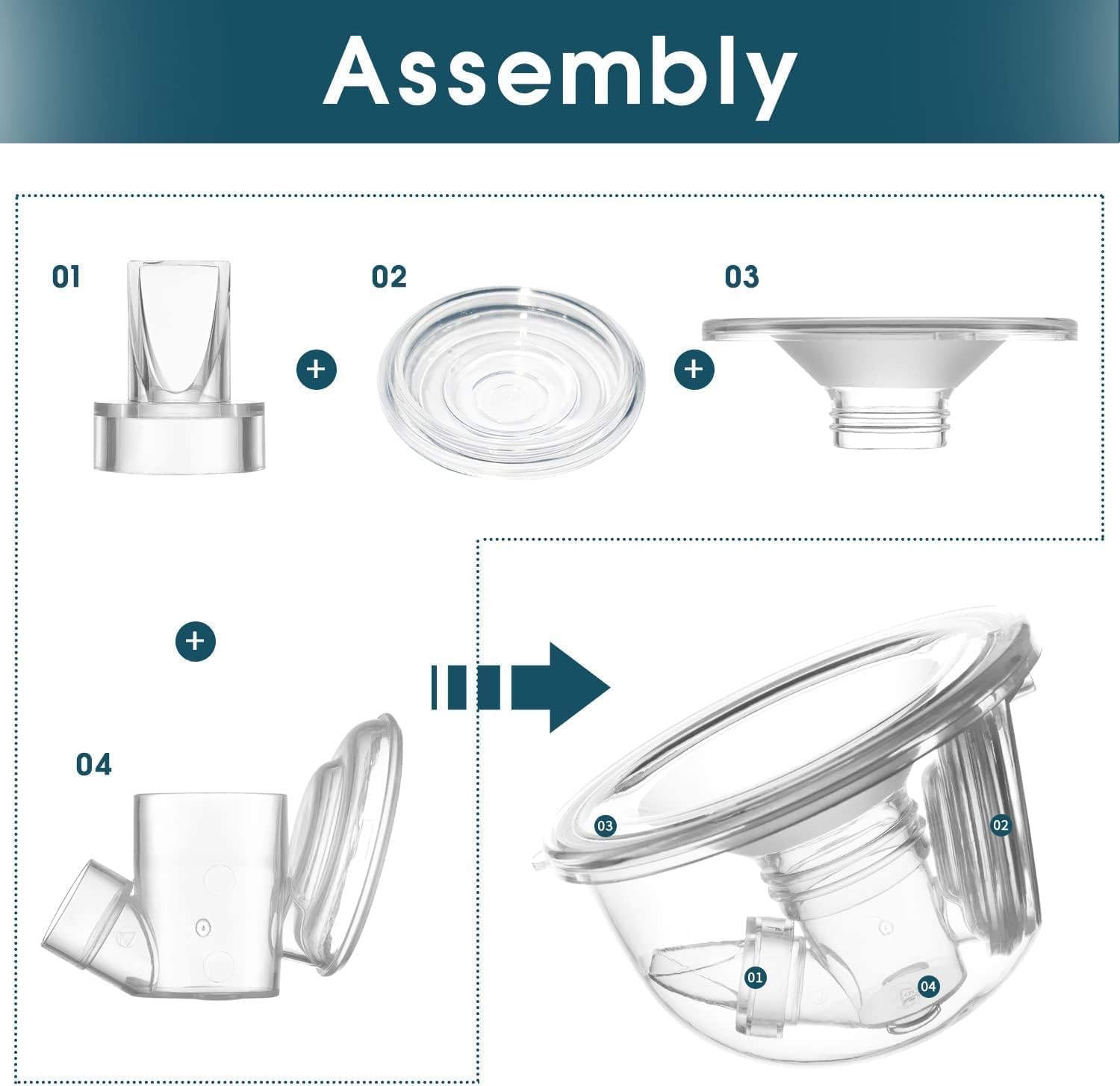 Begical Wearable Breast Pump 19mm Flanges Compatible with Momcozy/Tsrete/kmaier/hezkugu Breastpump Replacement Parts Replace Flange Insert Silicone Shields Use with S9|S10|S12|S9 Pro|S12 Pro