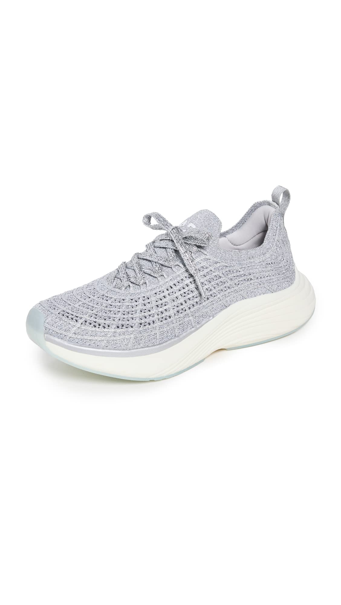 APL: Athletic Propulsion Labs Women's TechLoom Zipline Sneakers, Metallic Silver/White, 5 Medium US