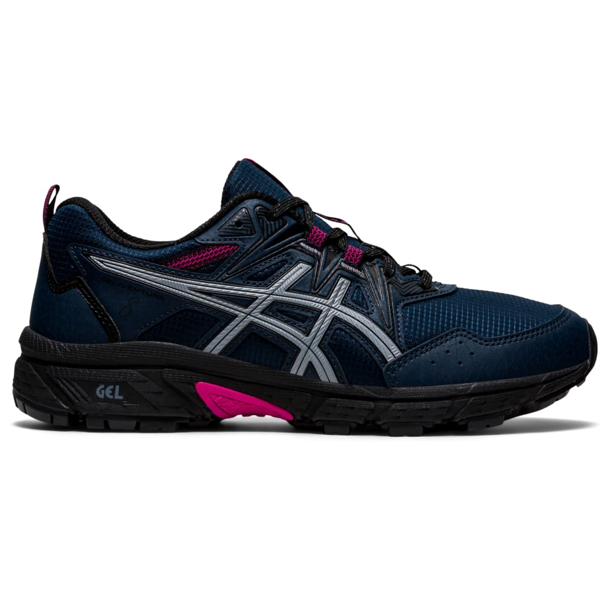 ASICS Women's GEL-VENTURE 8 All Winter Long Running Shoes, 5, FRENCH BLUE/PINK RAVE