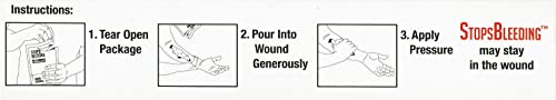 Bleedstop Stop Bleeding in Seconds Emergency First Aid for Home Kids and Family (2) 20g Powder Packets (1)