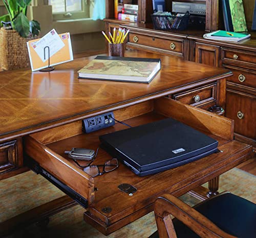 Hooker Furniture Brookhaven Leg Desk in Clear Cherry Finish