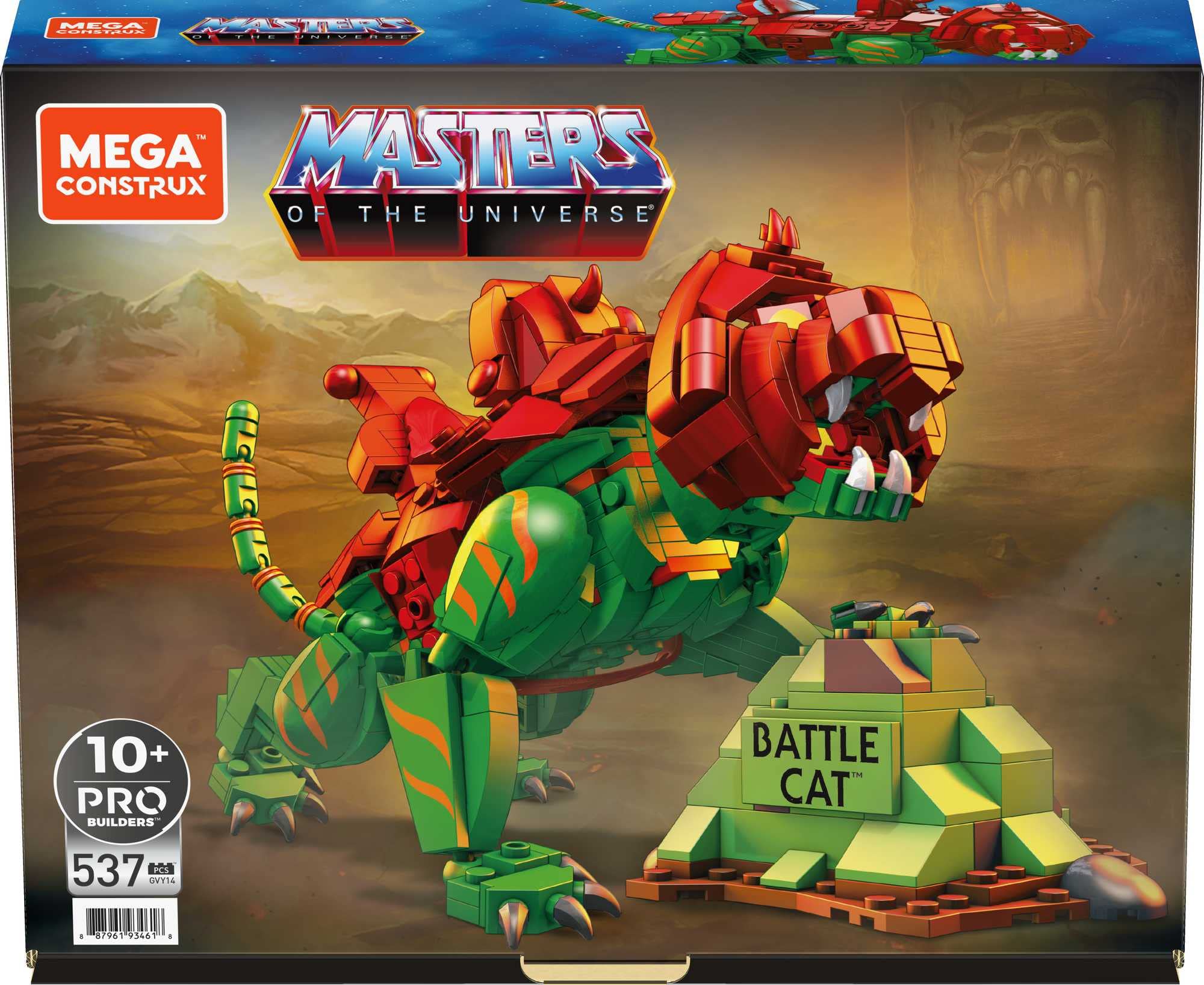 Mega Construx Masters of The Universe Building Toys Set, Battle Cat with 537 Pieces, 10 Inches Long, for Kids