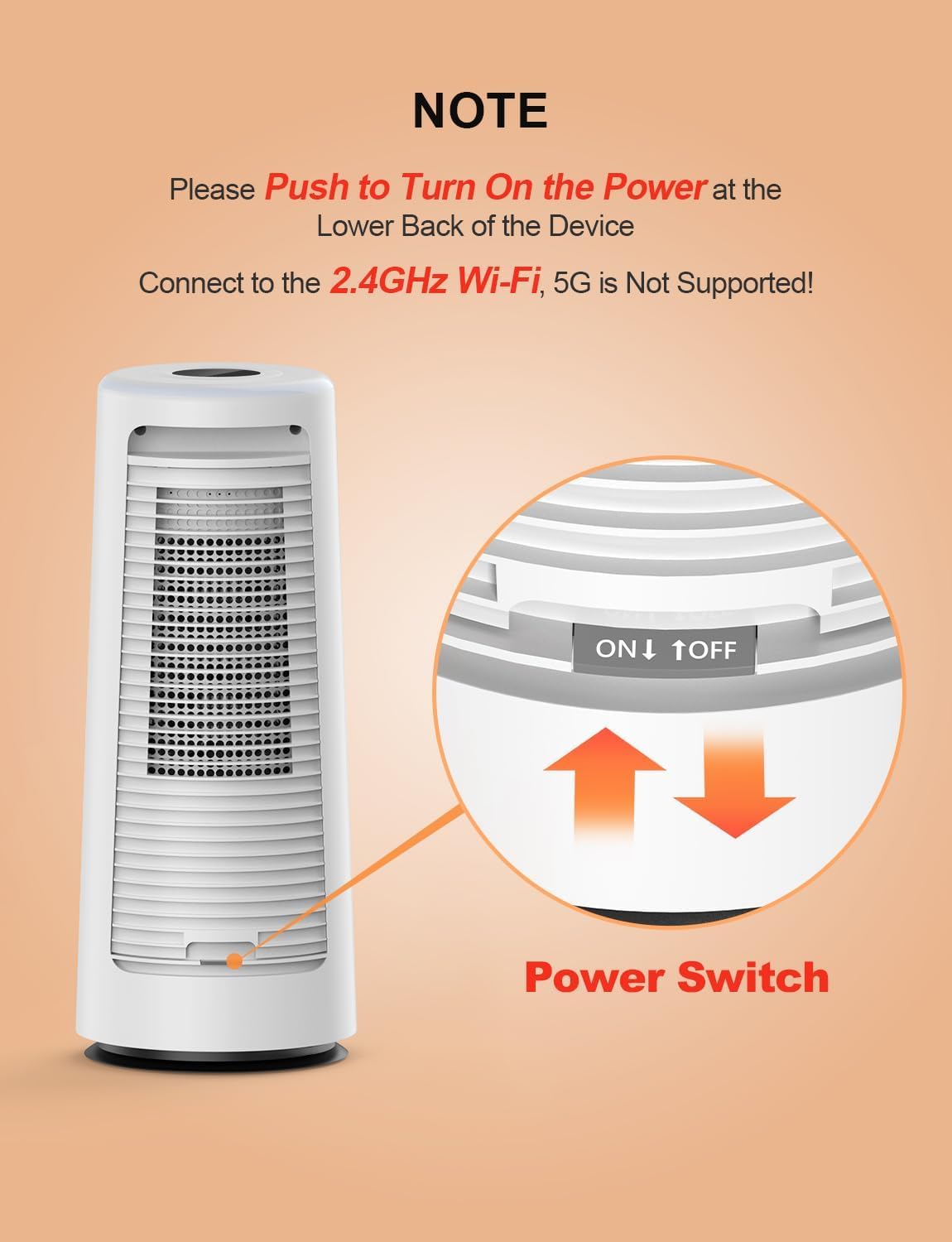 CLEVAST Smart Space Heater for Indoor Use, 1500W Fast Heating PTC Ceramic Portable Heaters with Thermostat, Quiet Electric Space Heater with RGB Night Light for Bedroom, Office, App & Voice Control