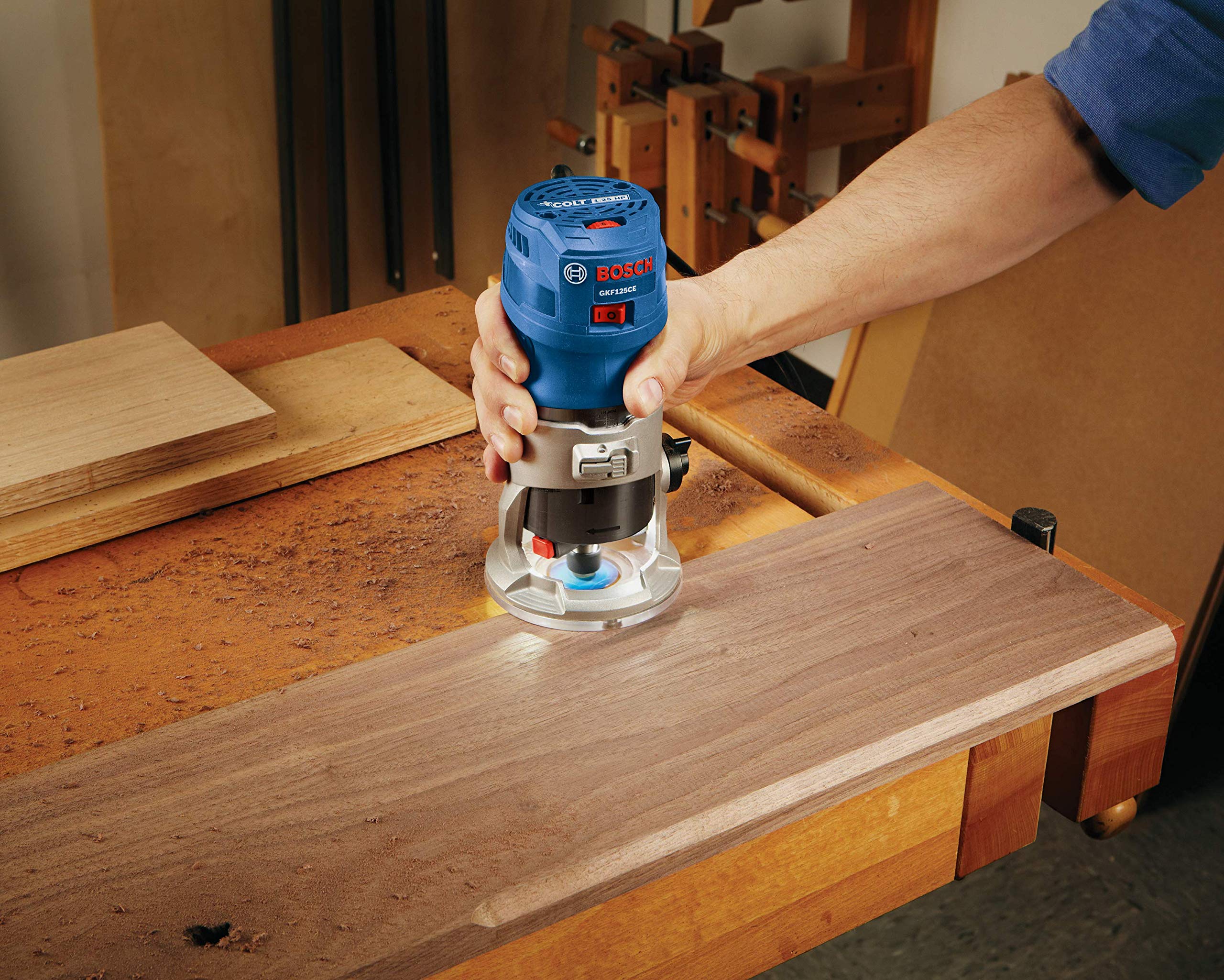 Bosch GKF125CEN Colt 1.25 HP (Max) Variable-Speed Palm Router Tool
