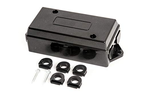 Red Hound Auto 7 Way Trailer Wire Junction Box Camper Truck Weather Proof RV Light Cord Plug
