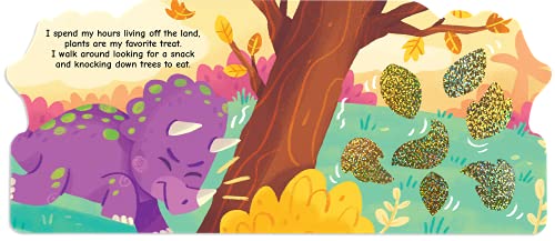 Dino Days with Triceratops - Touch and Feel Board Book - Sensory Board Book