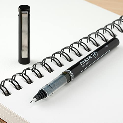 PreciseĀ® V7 Rolling Ball Pen, Fine Point, Blue Ink, Box Of 12 (35349)