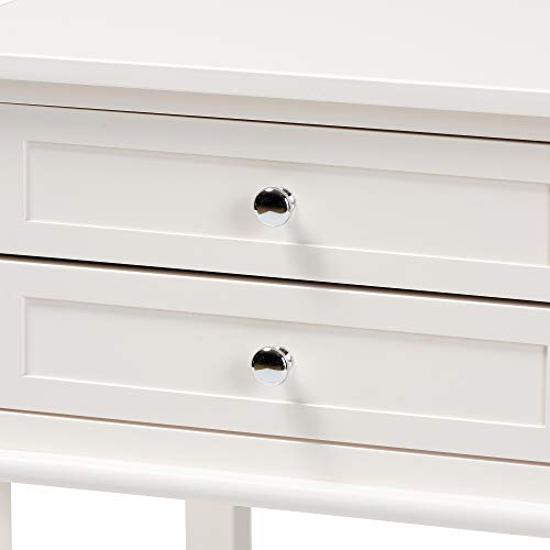 Baxton Studio Nightstands, White