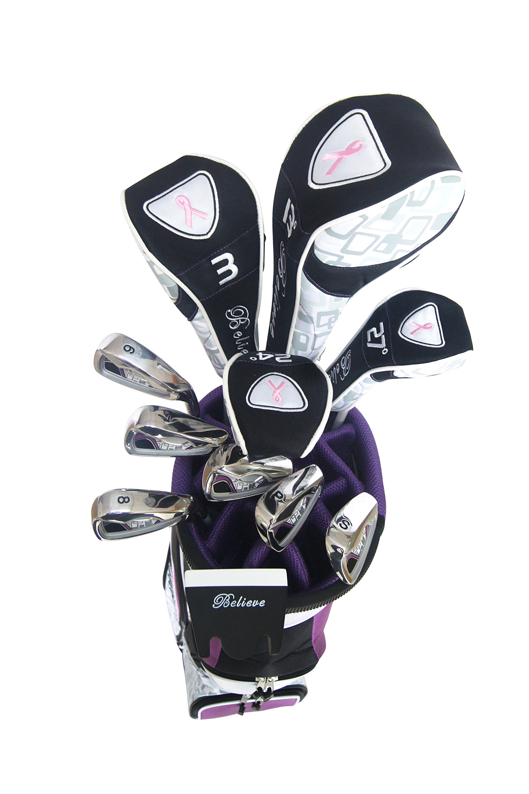 Believe Ladies Complete Golf Set - Purple - Right-Handed (Ladies Taller +1")