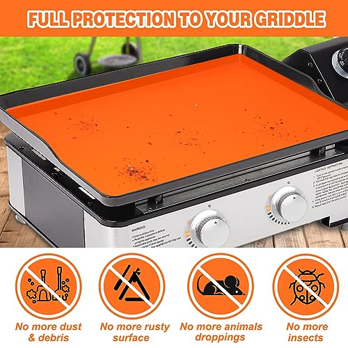 BYKITCHEN Silicone Griddle Cover for Blackstone 22 inch Griddle, Griddle Mat for Blackstone Tabletop Griddle, Grill Accessories for 22 inch Blackstone Griddle, Outdoor Protective Portable Grill Mat