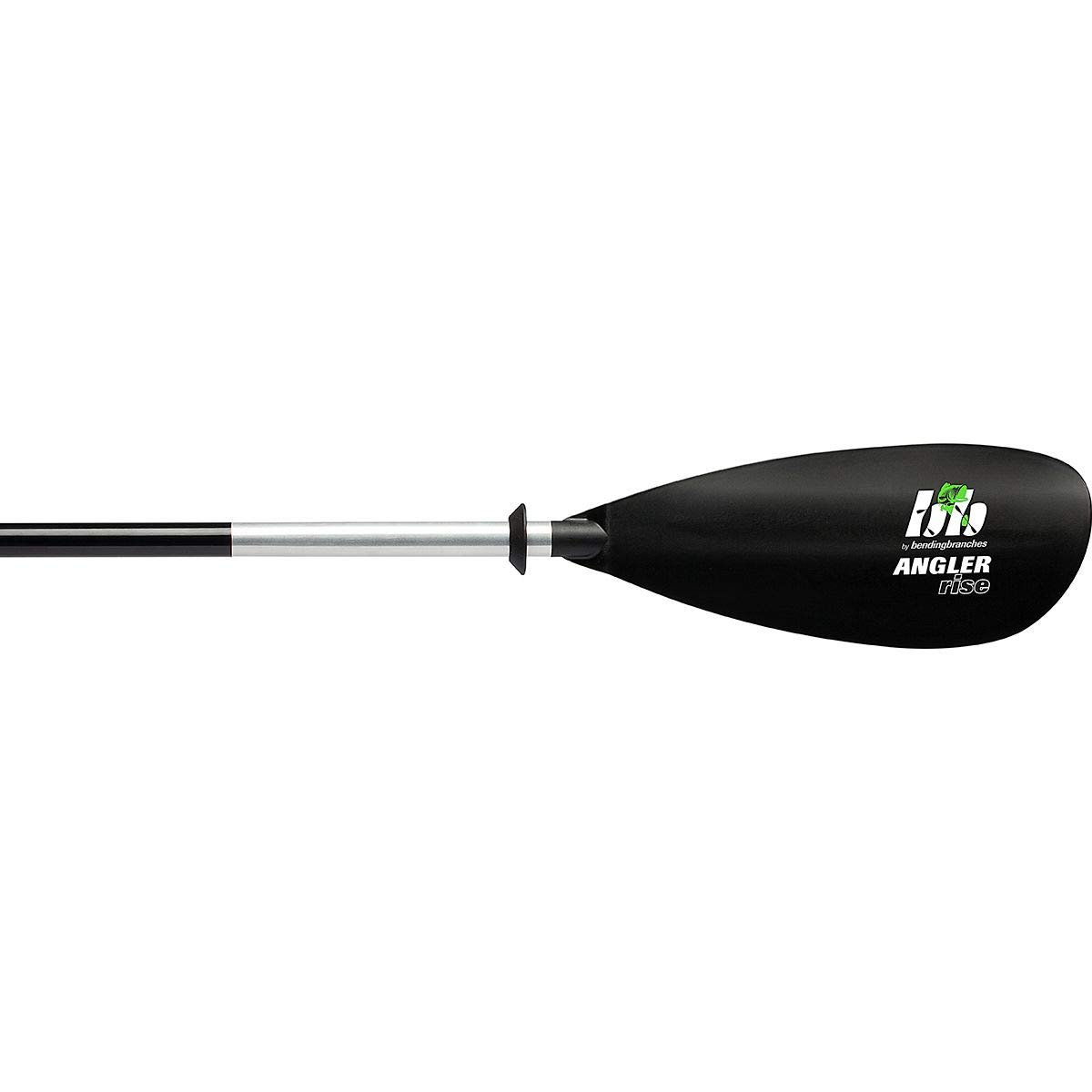 Bending Branches Angler Rise 2-Piece Snap-Button Fishing Kayak Paddle; (Aluminum Shaft/Black Blade - 230cm)