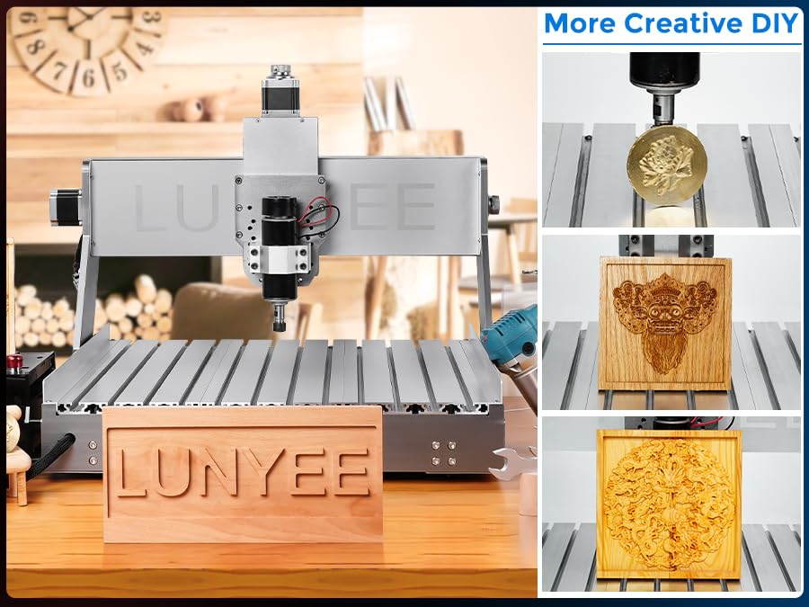 CNC Spindle, 500W CNC Spindle Motor,52mm Clamp with ER11 Collet and 10pcs Router Bit,High Precision for DIY CNC Router Milling and CNC Router Machine