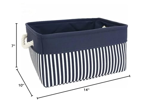TcaFmac Cube Storage Bins, Containers for Organizing Basket for Gifts Empty,Shelves, Closet,Nursery Baby room 14(L) x 10(W) x 7(H) inches