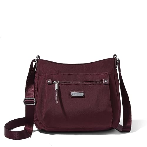 Baggallini Womens Uptown Bagg With Rfid Phone wristlet handbags, Dark Cherry, One Size US