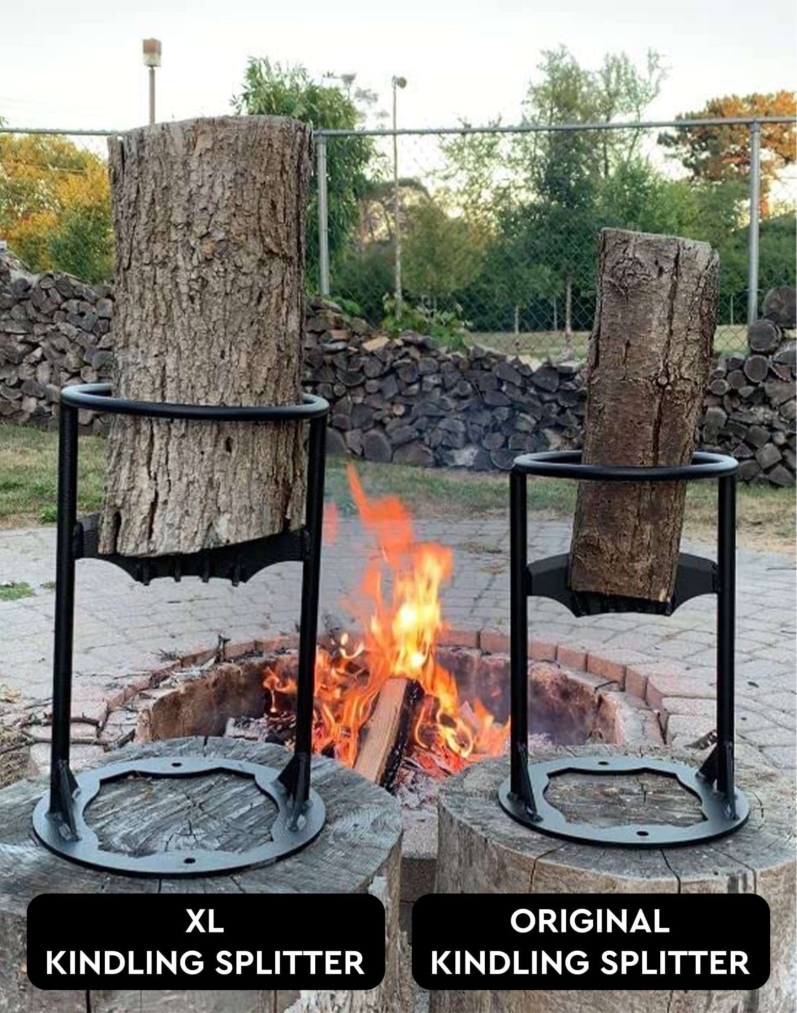 Blue Home XL Kindling Splitter β with 5.5 Lbs Sledge Hammer β Easy Portability β Manual Log Splitter (XL Kindling Splitter)