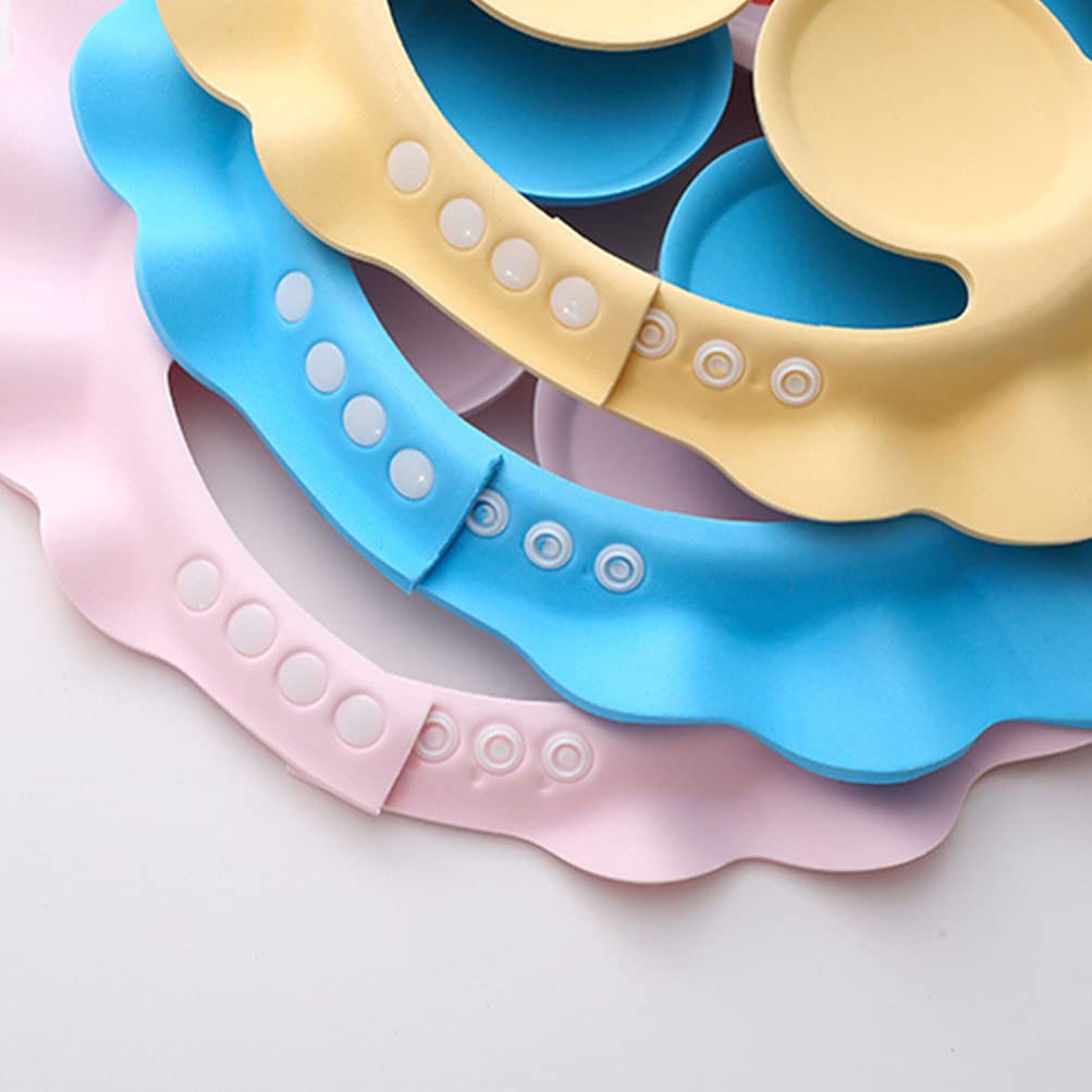 FOMIYES Infant Shower Cap 2pcs Children's Ear Protection Shower Cap Shampoo Cap Visor Water Shower Visor Bathing Shower Caps Kids Wash Hair Cap Baby Mouthwash Cup Take a Bath Eva