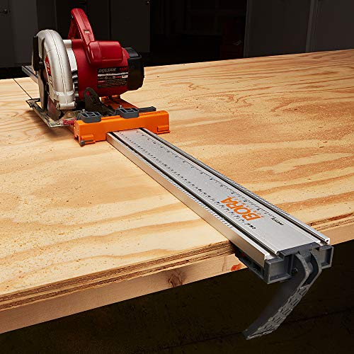 BORA 4-piece WTX Deluxe Set, Straight Cut Guide for Circular Saws, Includes 24-Inch & 50-Inch WTX Clamp Edges, 50-Inch Extension, Saw Plate, 545410