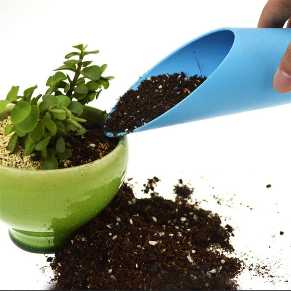 Bucket Shovel, Enduring Shovel Cup, Mini Succulent Plant Helper Spade Shovel Gardening Plant Tool, Colorful Bonsai Soil Scoops(Green)
