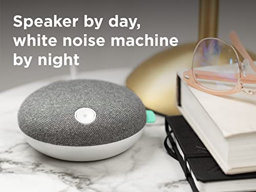 SNOOZ Button - White Noise Sound Machine - Non-Looping White Noise, Pink Noise, and Fan Sounds Plus Bluetooth Speaker - Cloud