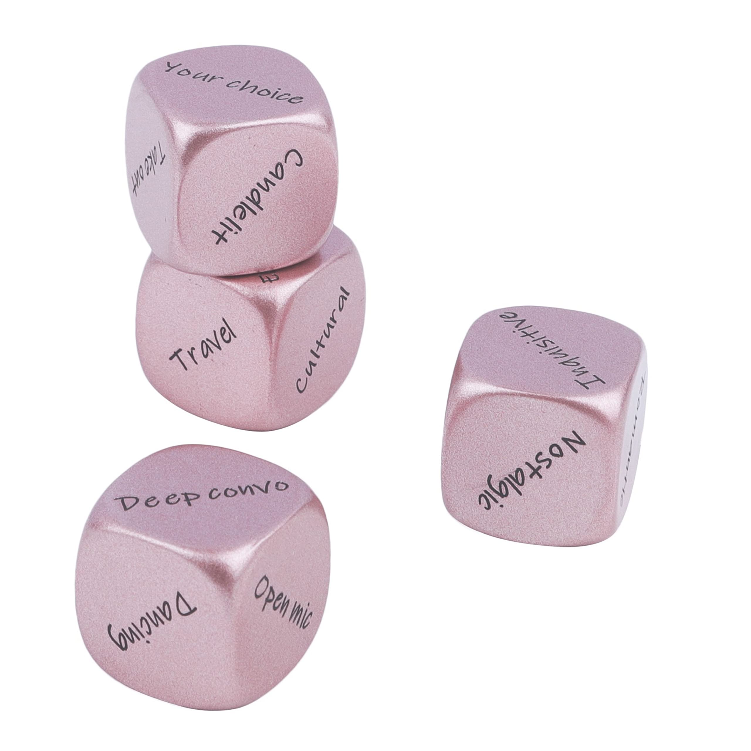 Lavender Sophia Date Night dice for Couples - Date dice for Couples Date Night Ideas - 100 Date Ideas for Couples Games Date Night Bucket List - Date Night Games for Couples Games
