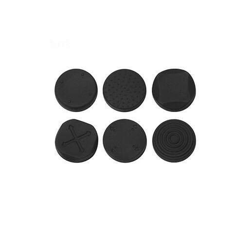 Melocyphia Silicone Joystick Cap Cover Thumble Stick Grips Cap with Cross Key D-Pad Button for PS Vita 1000 2000 PSV 1000 2000 (Black)