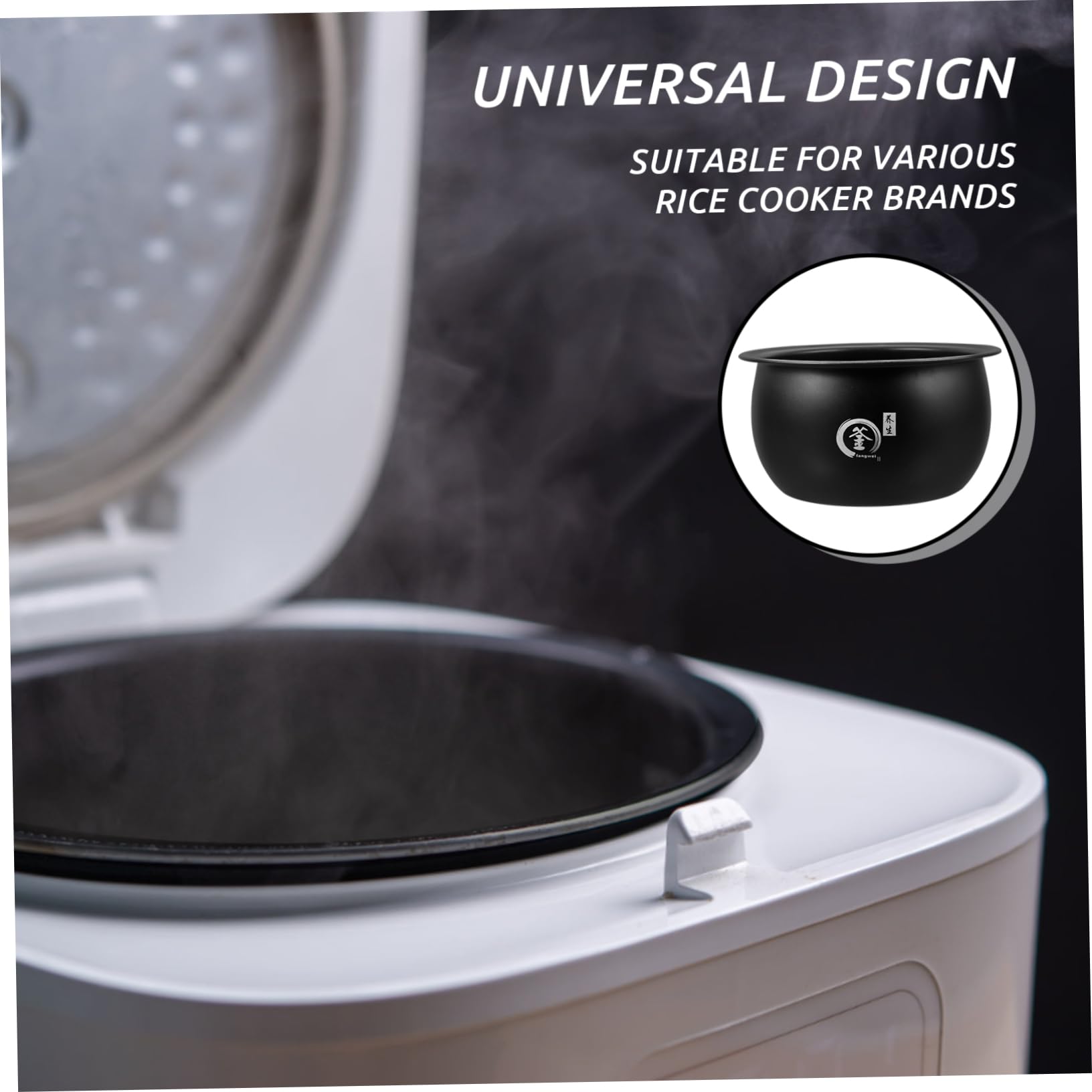 Cabilock Rice Cooker Liner Non-stick Rice Cooker Pot Electric Cooker Inner Pot Rice Cooker Inner Pot Electric Cooker Accessory Cooking Supply Electric Cooker Liner Kitchenware Multi-use Pot