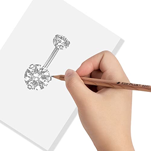 Belly Button Ring, Updated Surgical Steel Belly Button Rings with Properly Aligned Ring Top, Belly Rings for Women (1pcs clear)