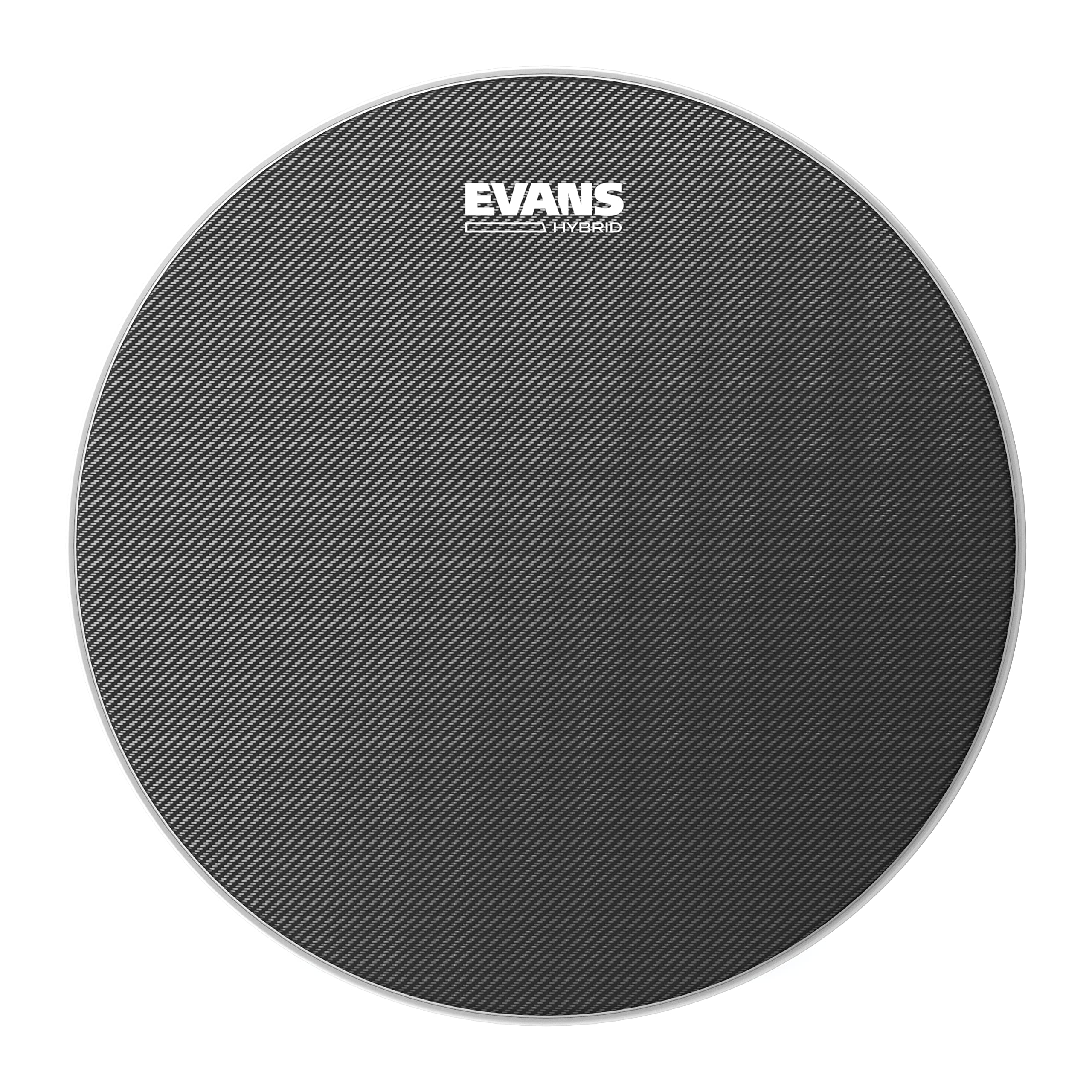 Evans Hybrid Drumhead - Hybrid Marching Snare Drum Head - For Sensitivity, Dynamic Range - Enhances Projection, Durability - Grey, 14 Inch