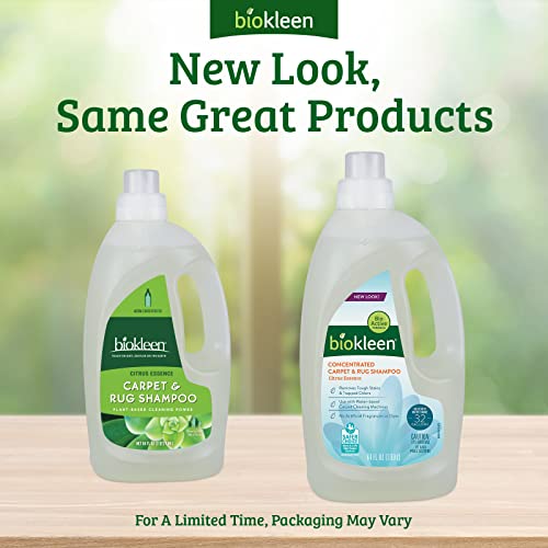 Biokleen Natural Carpet Cleaner For Machine Use and Rug Shampoo Carpet Cleaner, Safe Around Kids and Pets, Citrus Essence, 64 Ounce