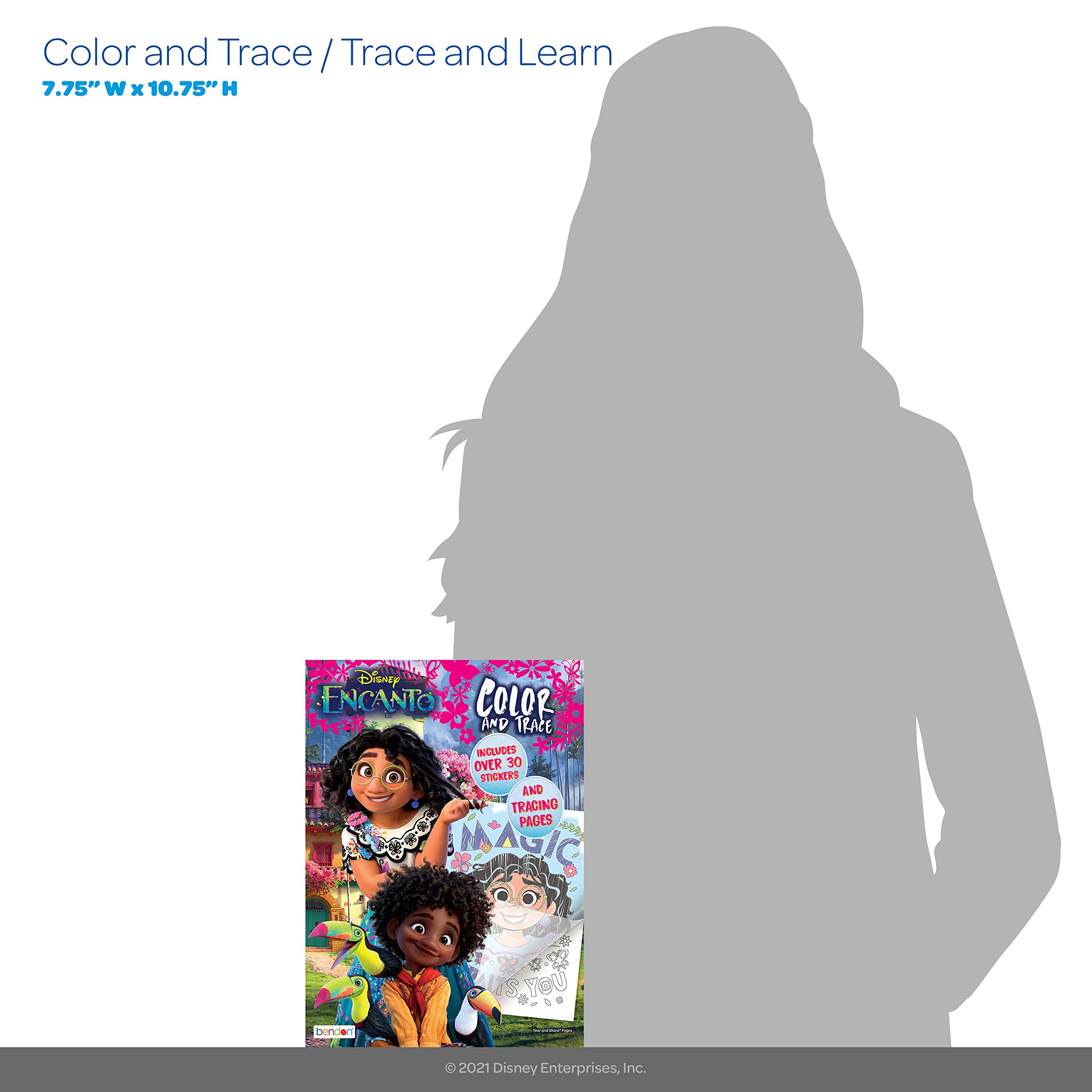 Disney Encanto 48 Page Color and Trace Coloring and Activity Book with 8 Tracing Sheets Paperback 51724 Bendon