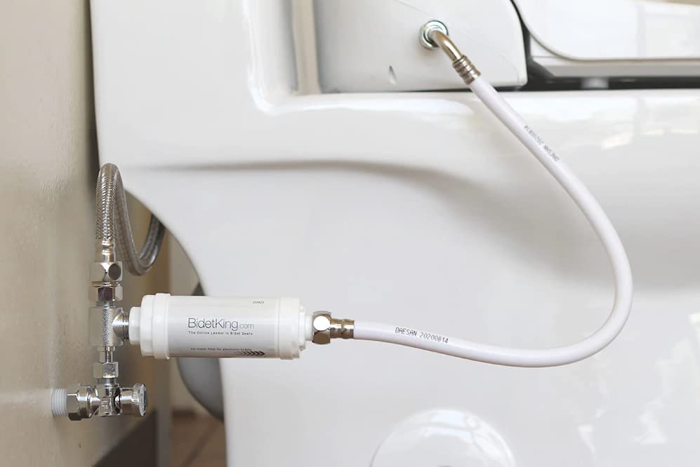 BidetKing Ion Bidet Filter for Electronic Bidet Seats | Premium Bidet Water Filter and Modern Design | Extend The Life of Your Bidet Seat | 1/2" Threads