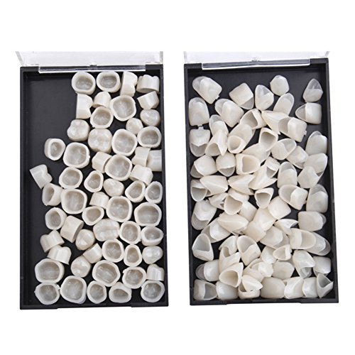SMEDENT Dental Temporary Crown Teeth Anterior Posterior Dental Material(121 Pieces,Pack of 2 Box)