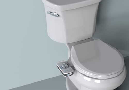 Brondell PureSpa Easy Bidet - Non-Electric Bidet Attachment with Self-Cleaning Nozzles, Adjustable Bidet Spray, and Pressure Controls
