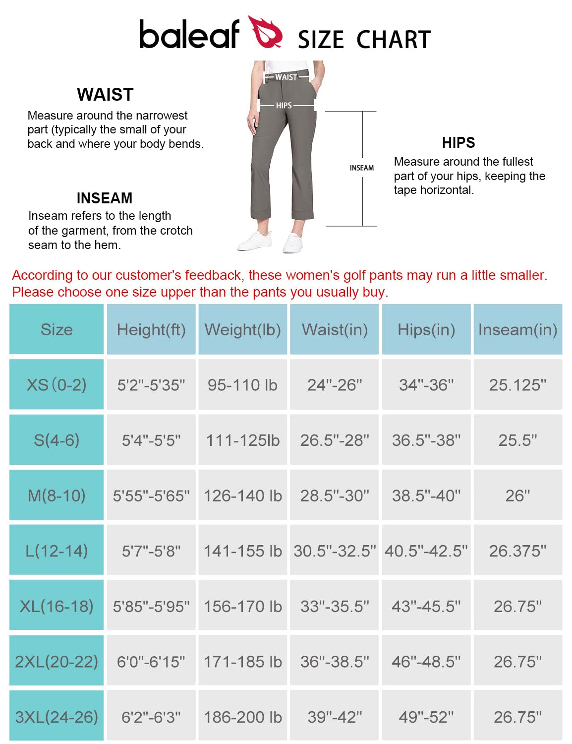 BALEAF Women's Golf Pants Stretch Lightweight Quick Dry Water Resistant Work Pants with Zipper Pocket Steel Grey Size XXL