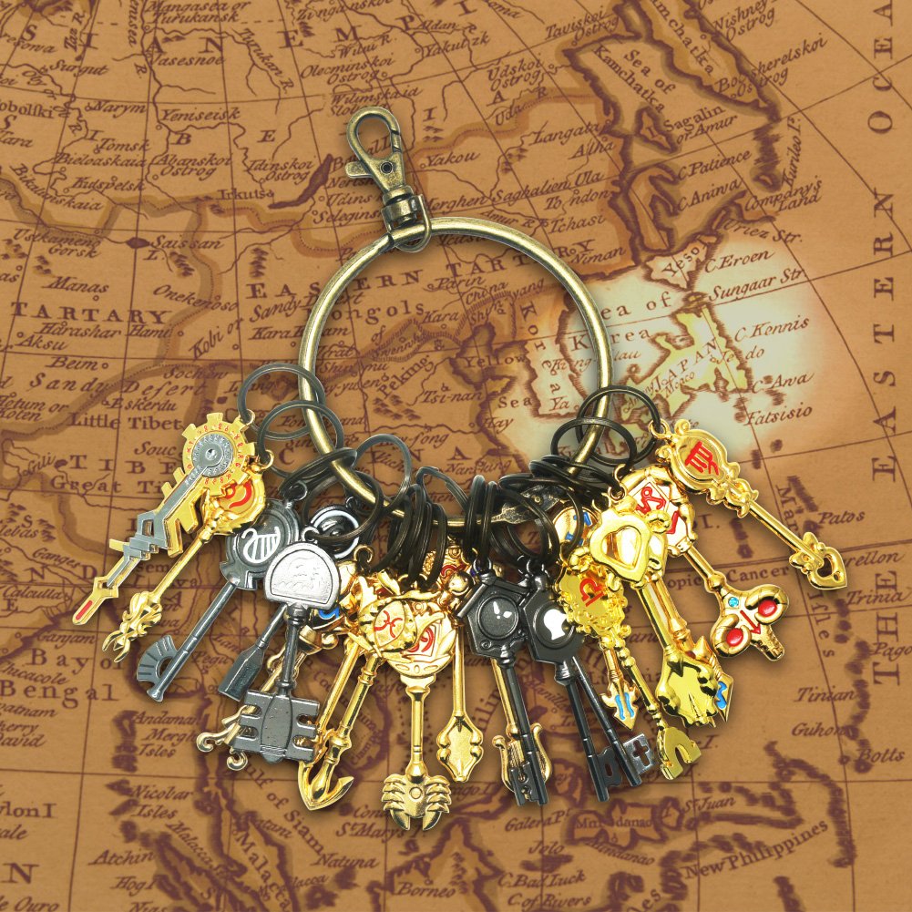 econoLED 25PCS Key Chain Celestial Spirit Gate Pendant Set Keychain for Children Kids Christmas Thanksgiving Day Birthday Gifts