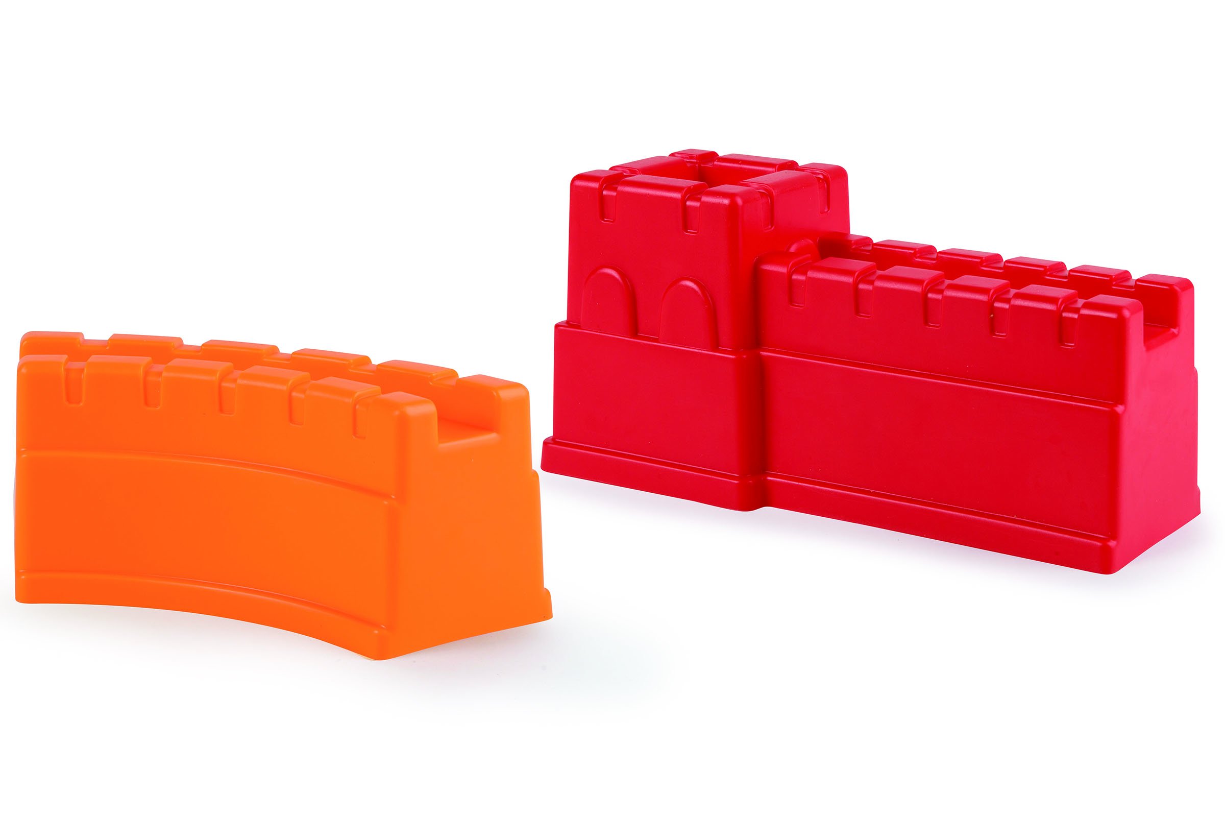 Hape Beach Toy Great Castle Walls Sand Shaper Molds Toys, Multicolor, Red
