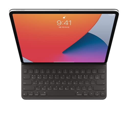 Apple Smart Keyboard Folio: iPad Keyboard case for iPad Pro 12.9‑inch (3rd, 4th, 5th, 6th Generation), Two Viewing Angles, Front and Back Protection, Korean - Black