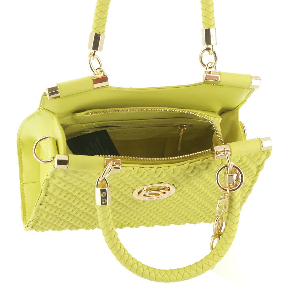 bebe Erika Mini Shopper Handbag Lemon