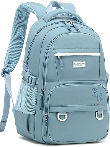 CAMTOP Laptop Backpack 15.6 Inch College Middle School BookBag Travel Backpacks Casual Daypacks (17 Inch, Blue)