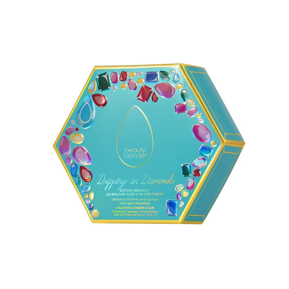 BEAUTYBLENDER Dripping in Diamonds Blender Essentials, Makeup Blender Sponges & Blendercleansers, Limited Edition Set