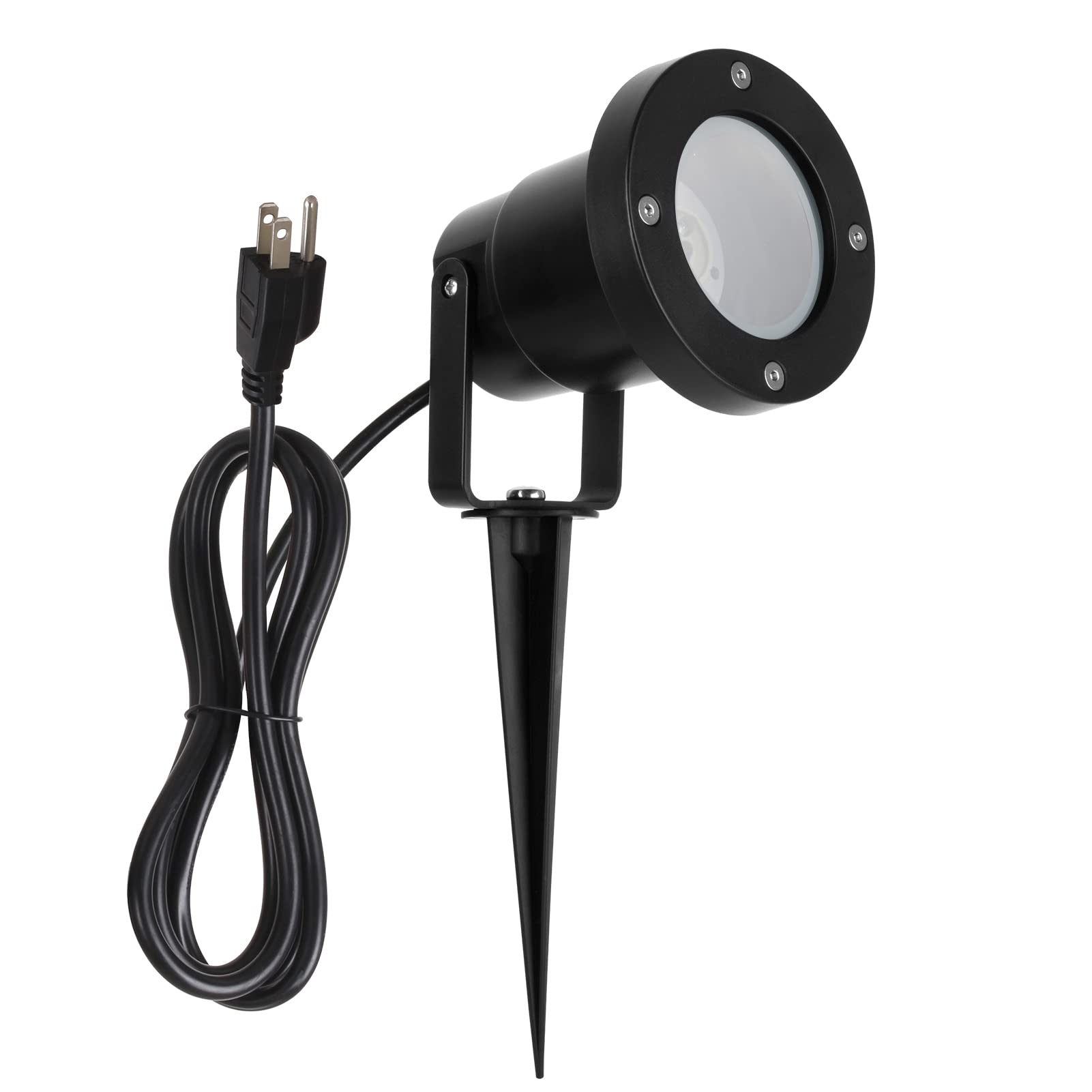 DAWALIGHT Outdoor Spotlights, with 5ft UL Listed Cord, GU10 LED Landscape Lights, IP65 Waterproof for Garden, Lawn, Porch, Patio and Yard