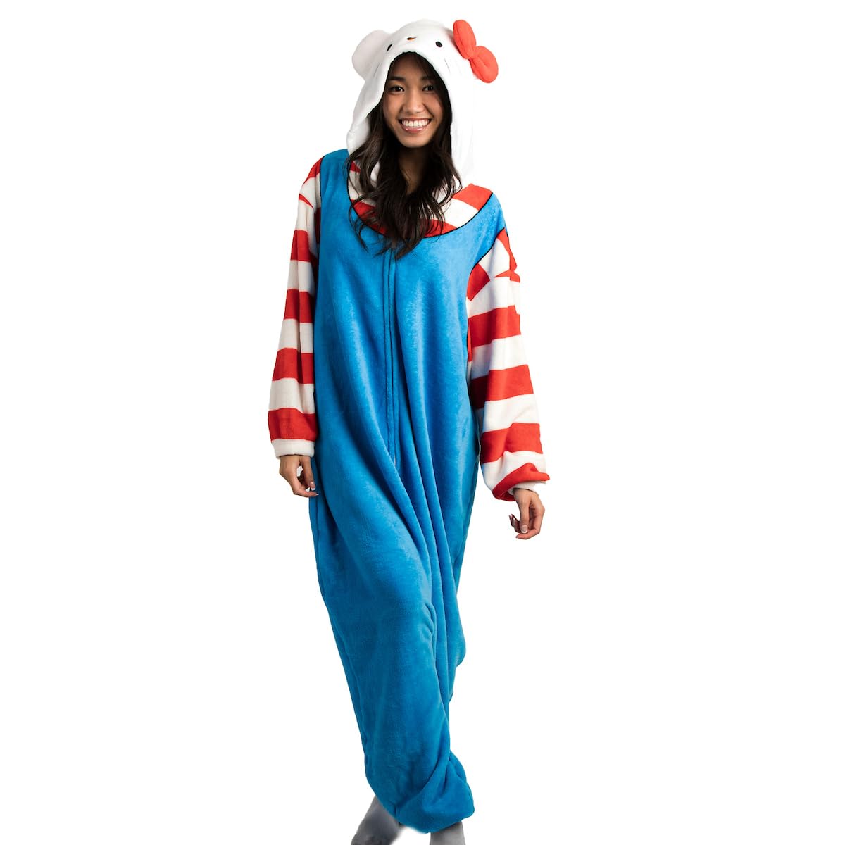Bioworld Hello Kitty & Friends Hooded Hello Kitty Kigurumi Cosplay Union Suit-XXL