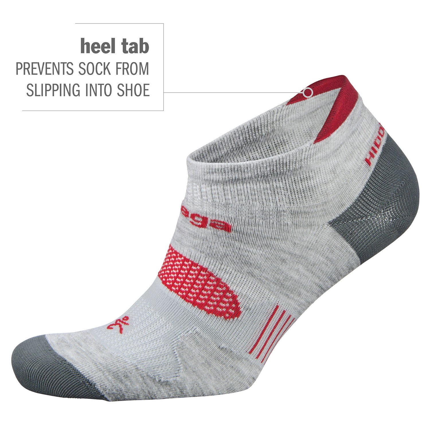 Balega Hidden Dry Moisture Wicking Performance No Show Athletic Running Socks for Men and Women (1 Pair), White, Small